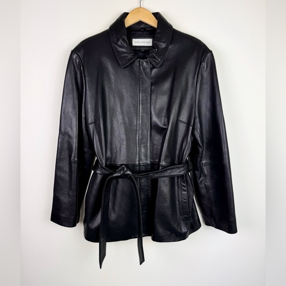 Jones New York | Jackets & Coats | Jones New York 9s Black Leather ...